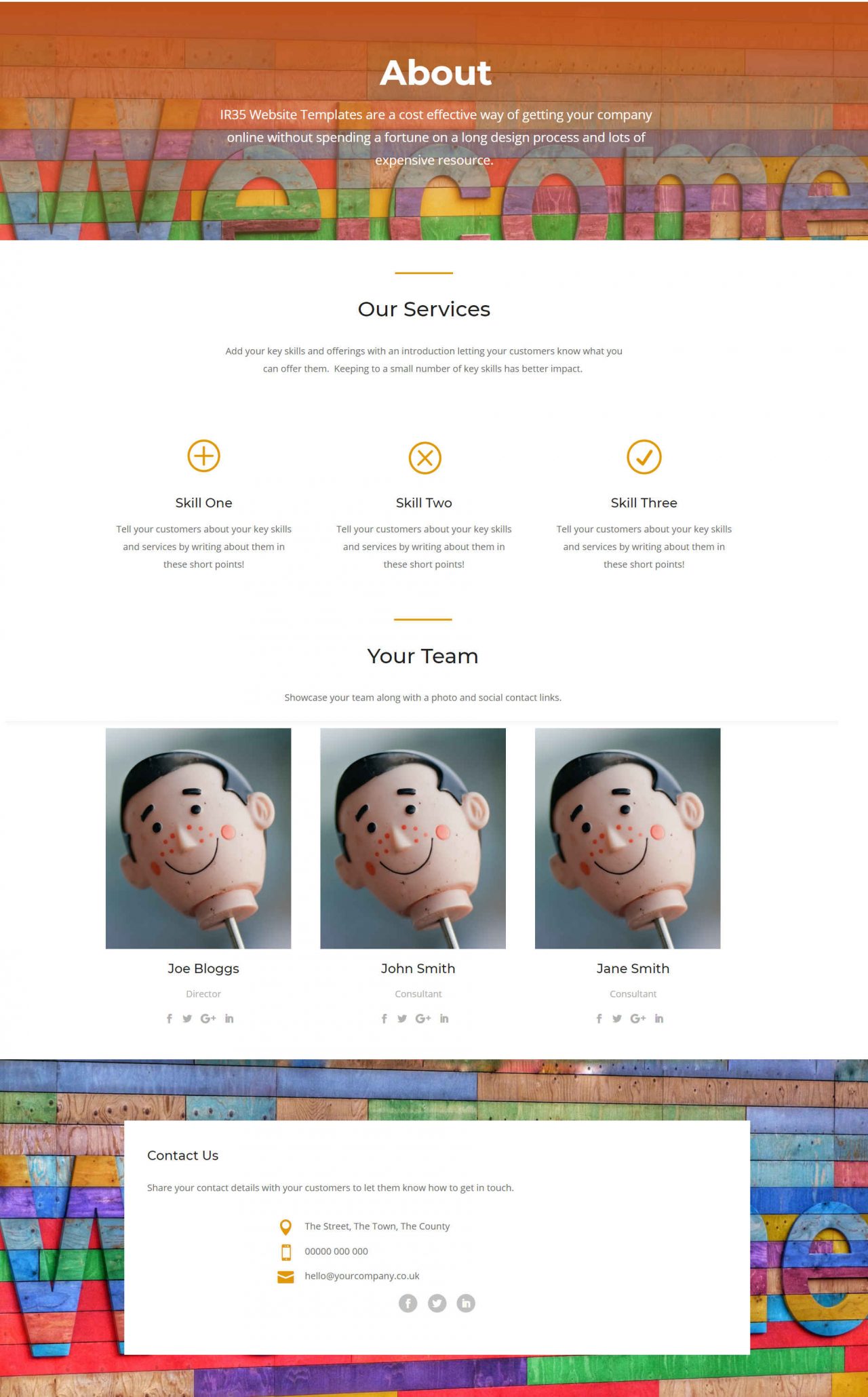 Template Two - IR35 Website